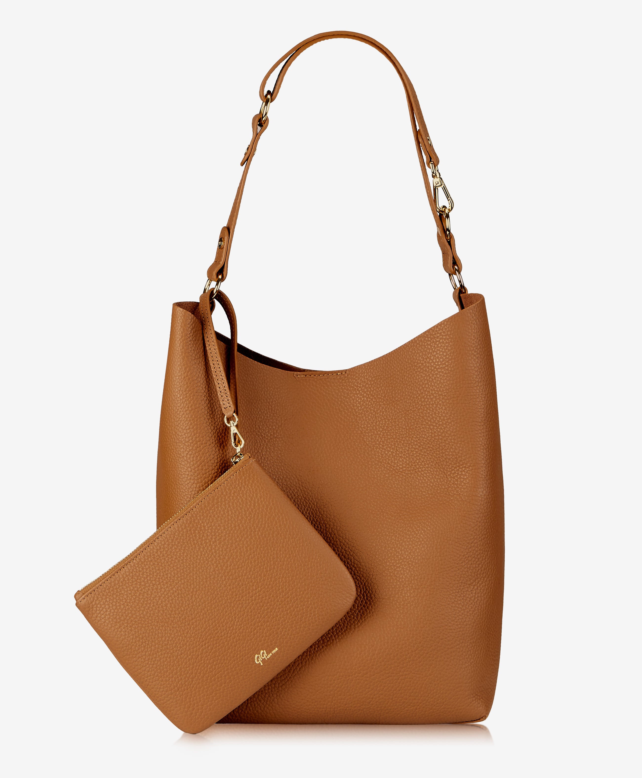 Addison Hobo | Tan Pebble Grain Leather