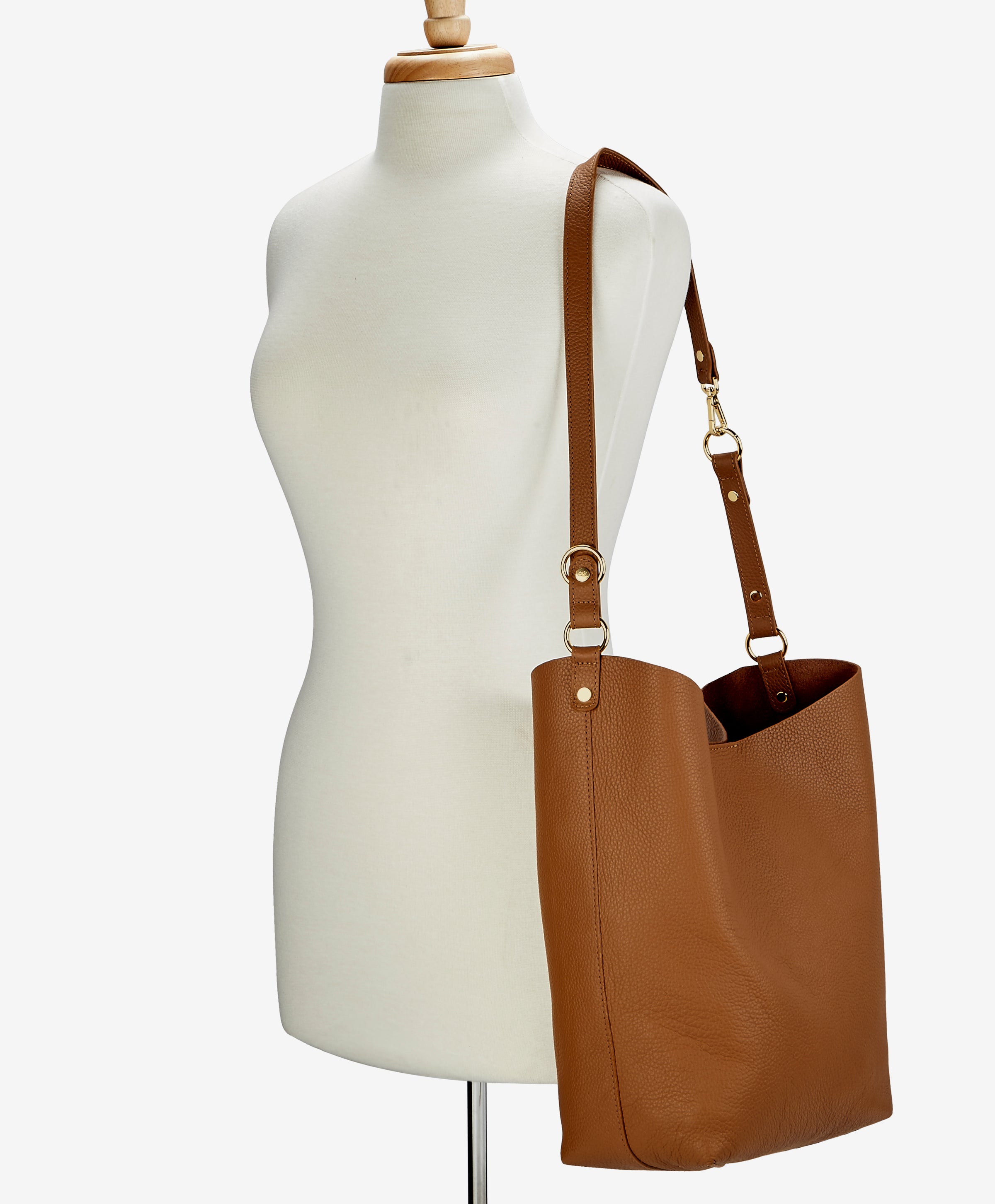 Addison Hobo | Tan Pebble Grain Leather