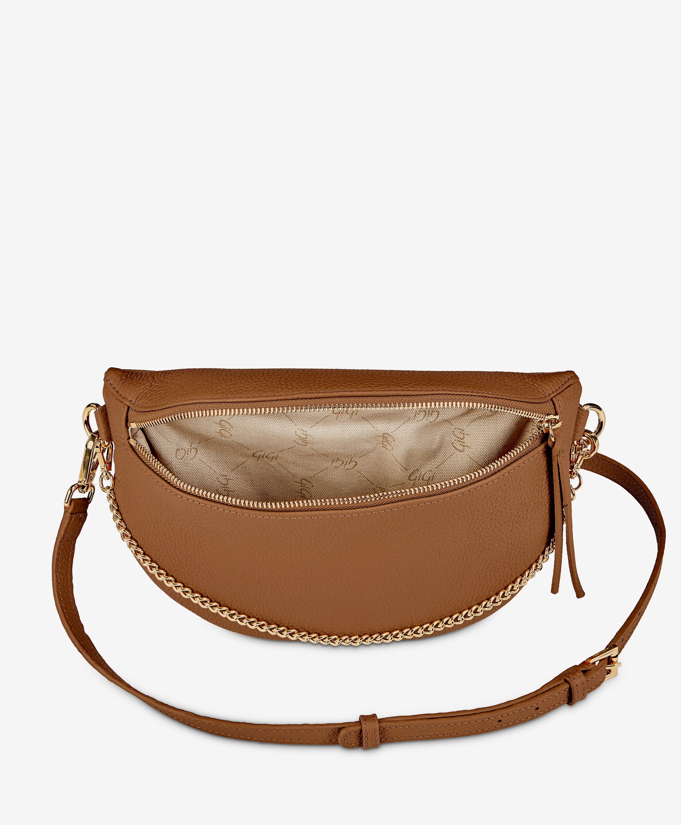 Beck Sling Bag | Tan Pebble Grain Leather