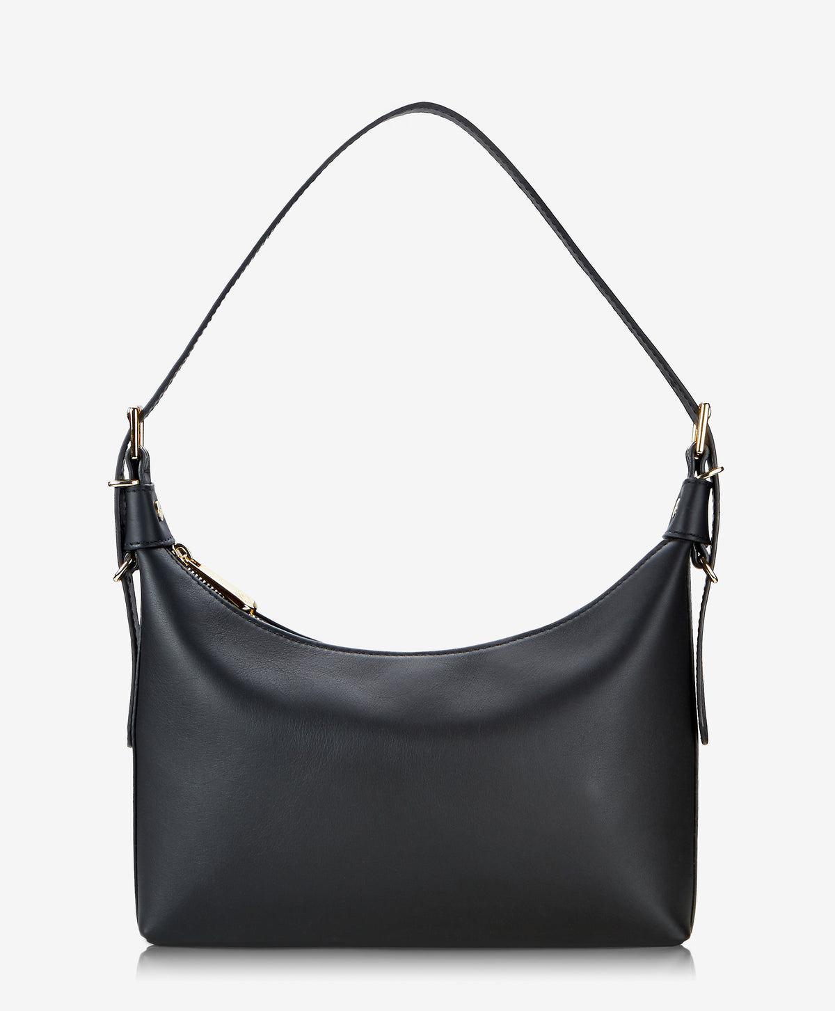 Blake Shoulder Bag | Black European Calfskin Leather