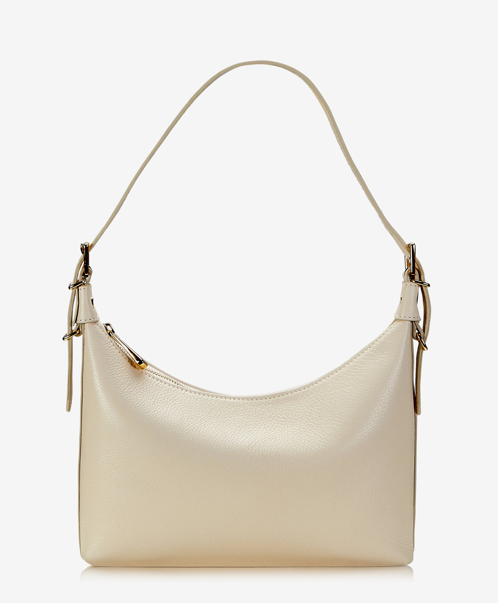 Blake Shoulder Bag | Ivory Full Grain Leather