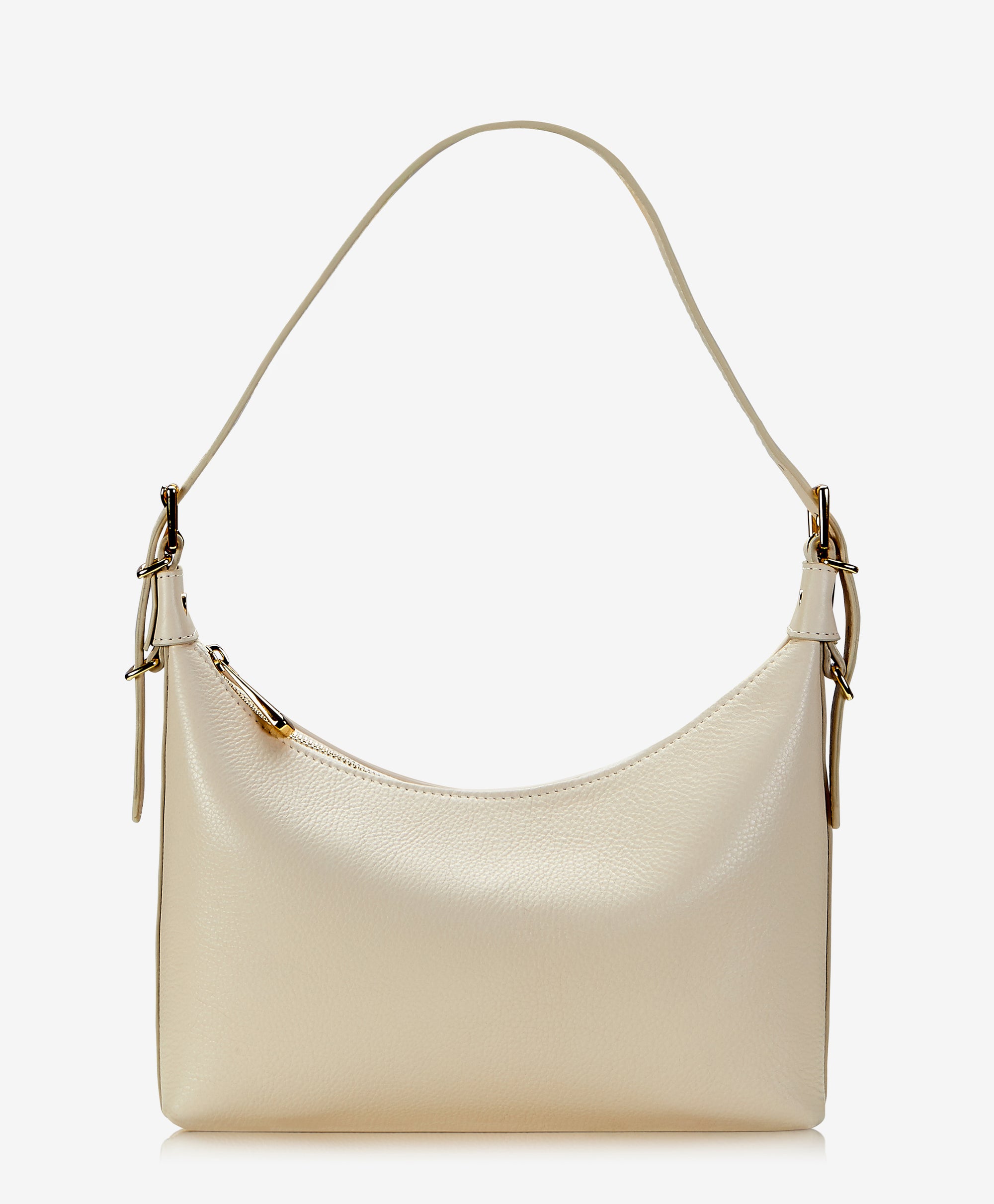 Blake Shoulder Bag | Ivory Full Grain Leather
