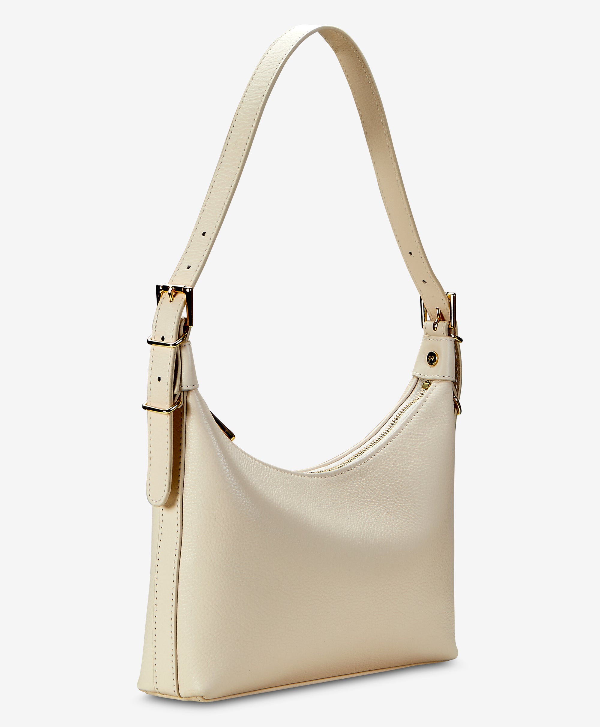 Blake Shoulder Bag | Ivory Full Grain Leather