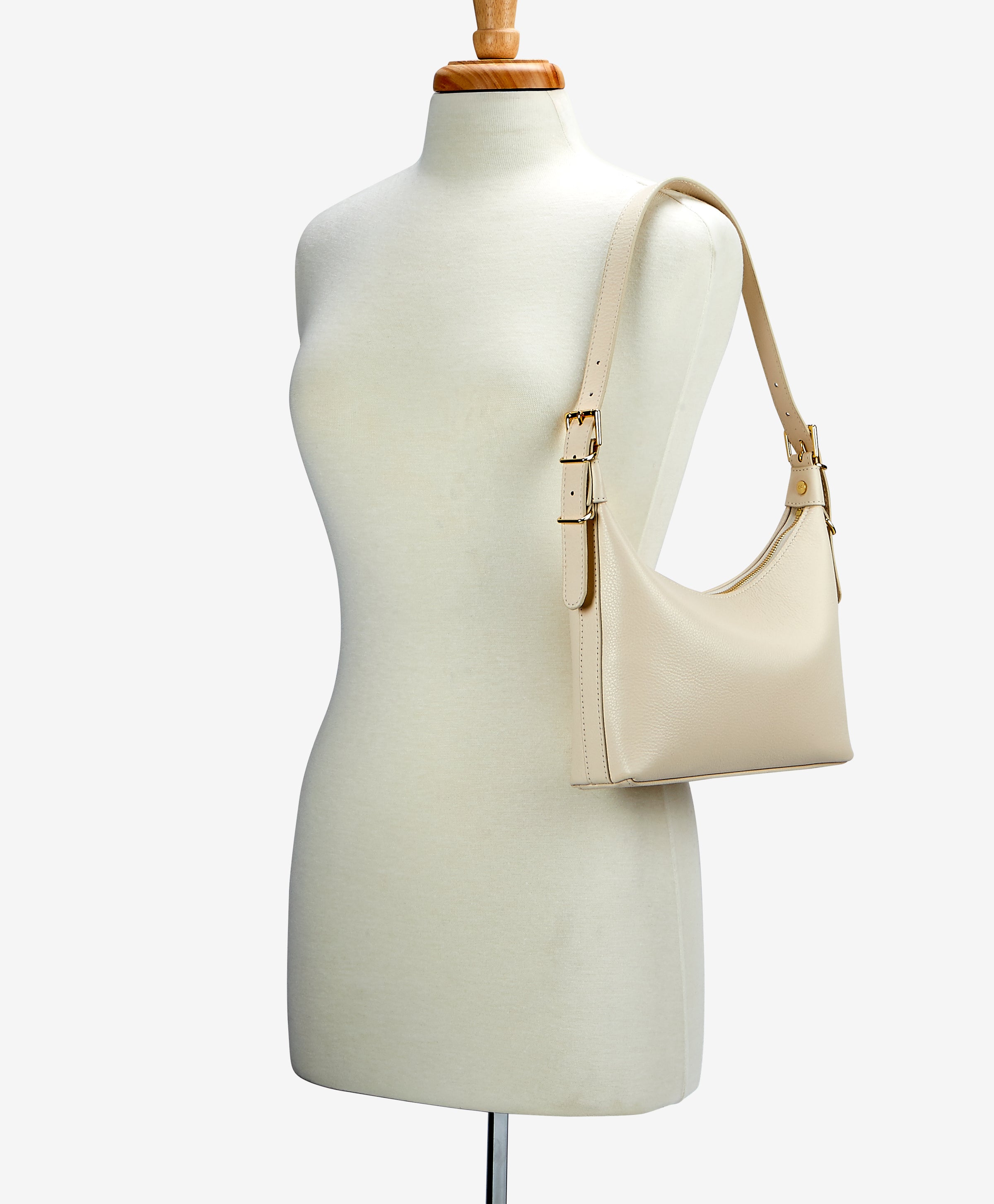 Blake Shoulder Bag | Ivory Full Grain Leather