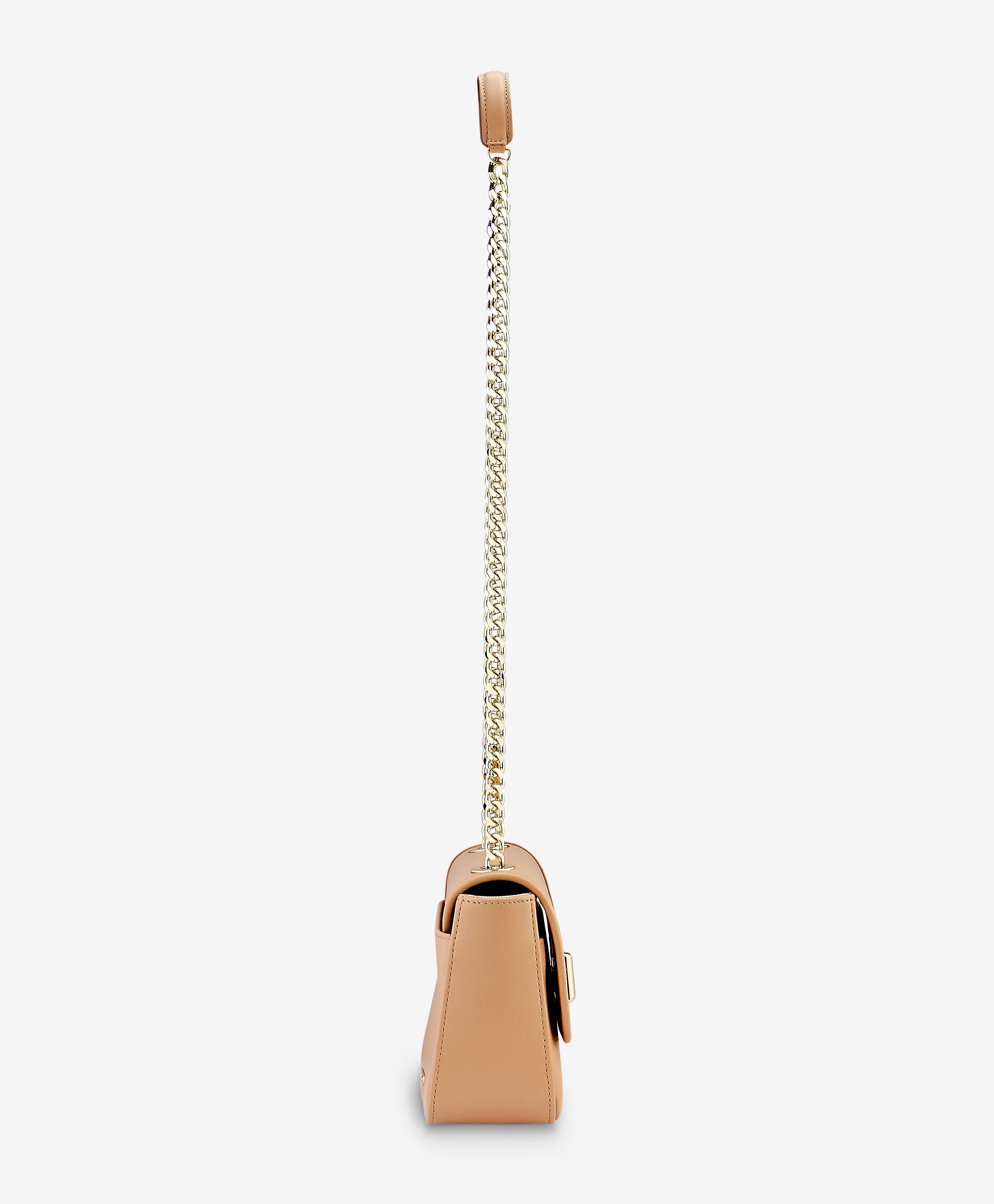 Riley Shoulder Bag | Cappuccino European Calfskin Leather