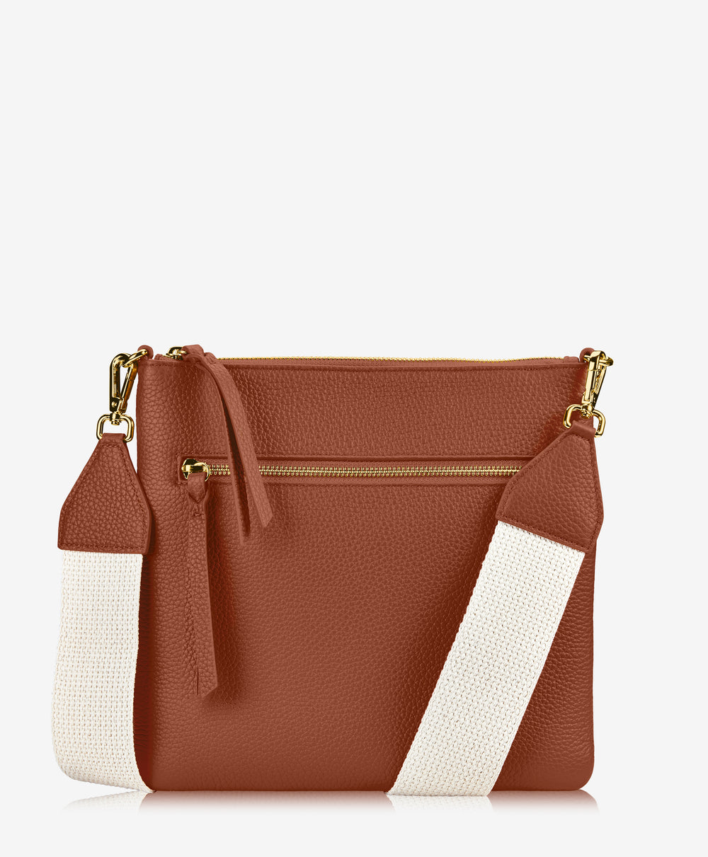 Kit Messenger Bag | Saddle Pebble Grain Leather