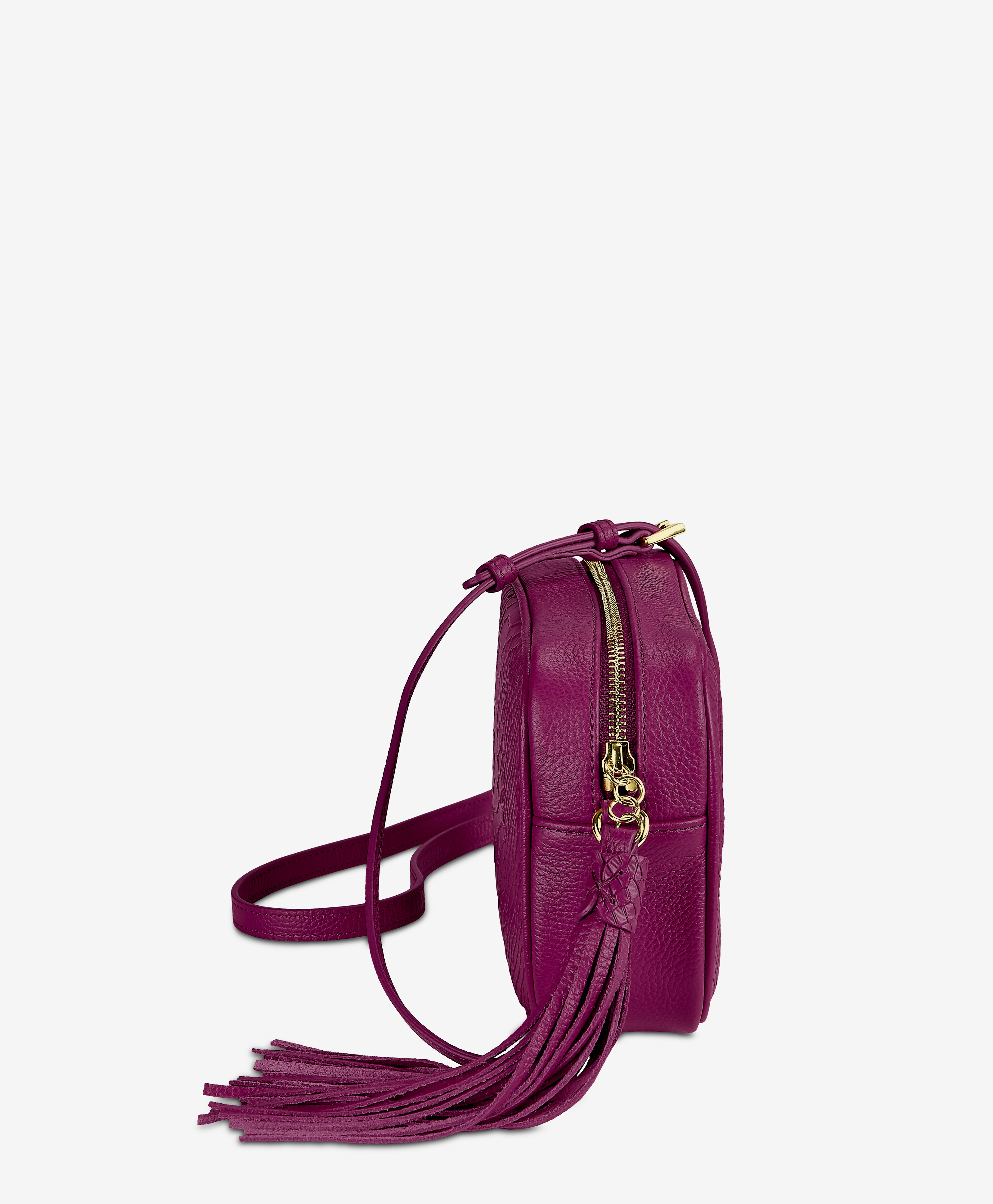 Madison Crossbody | Azalea Embossed Python Leather