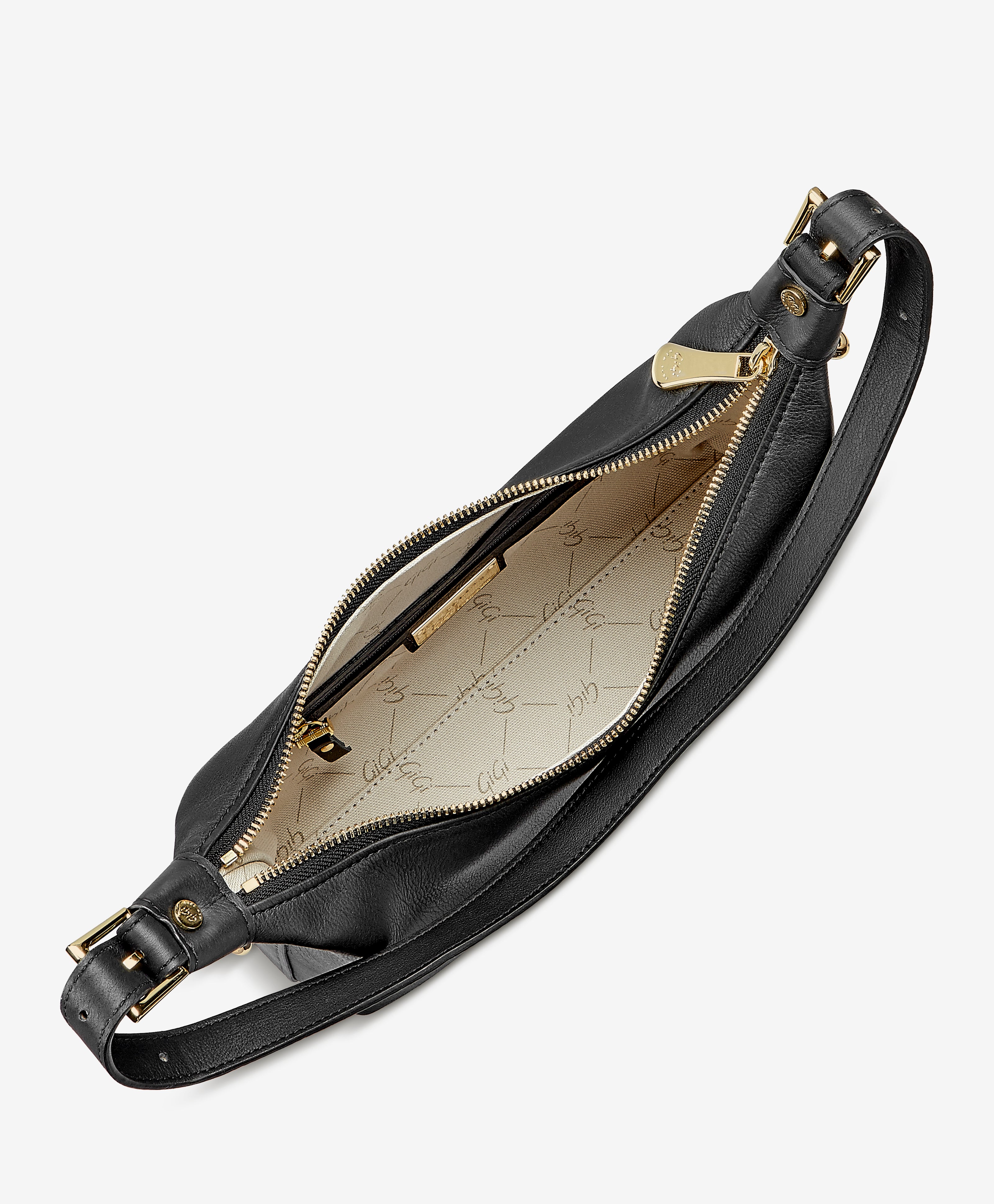 Blake Shoulder Bag | Black European Calfskin Leather