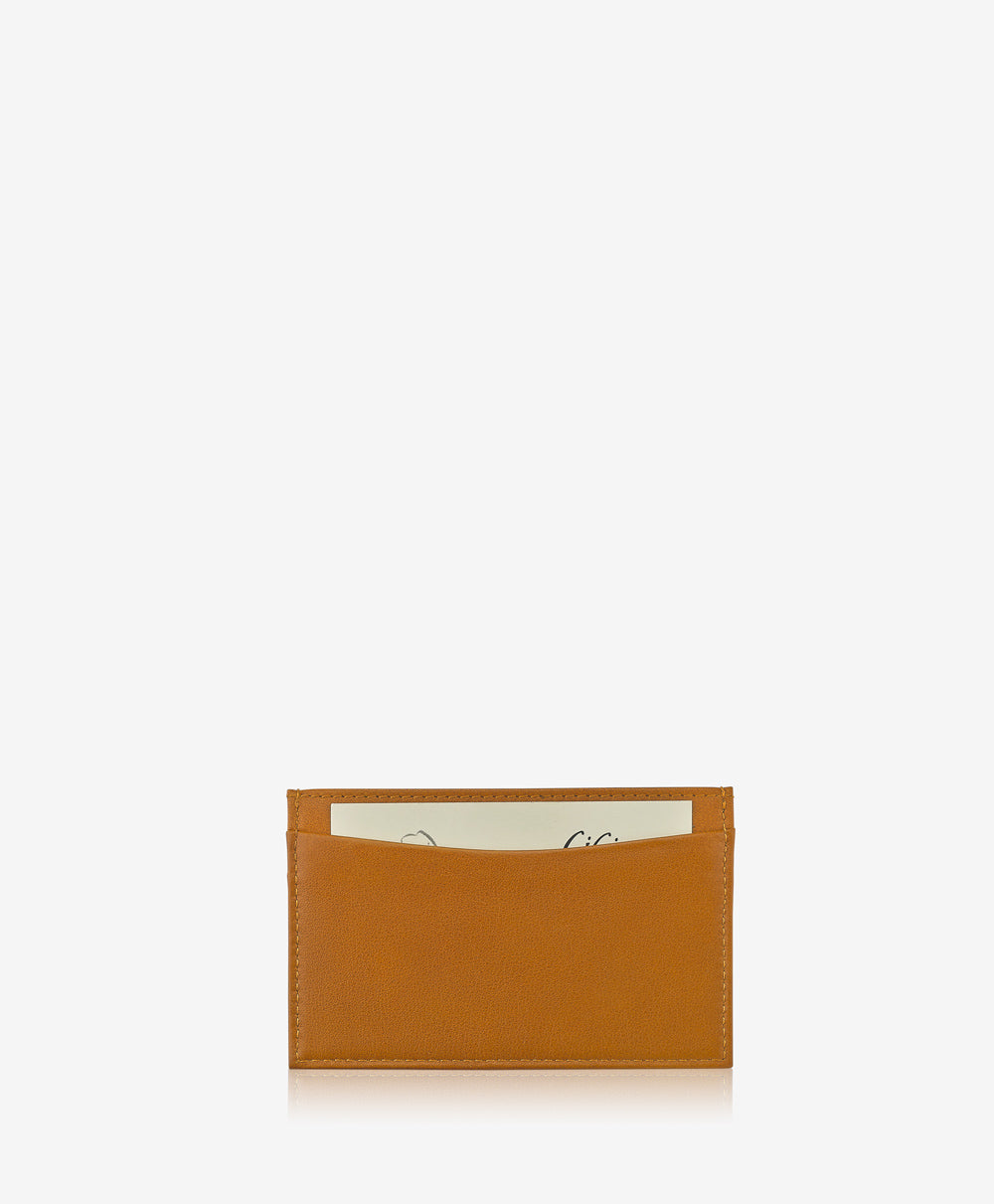 Slim Card Case | British Tan Traditional Leather