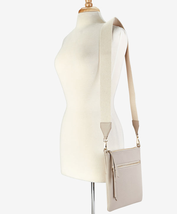 Kit Messenger Bag | Beechwood Pebble Grain Leather