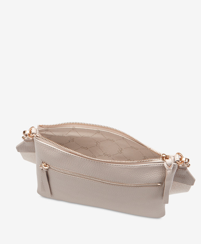 Kit Messenger Bag | Beechwood Pebble Grain Leather