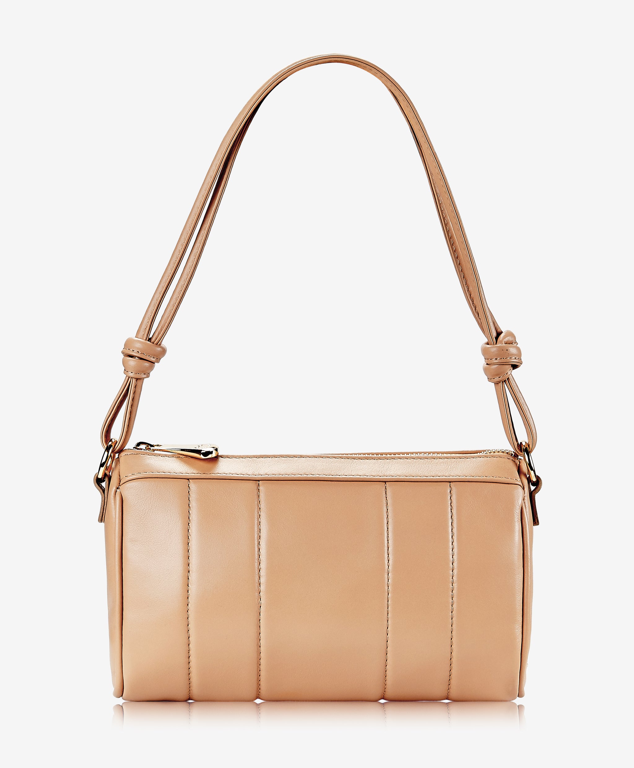 Maggie Shoulder Bag | Cappuccino Italian Calfskin Leather